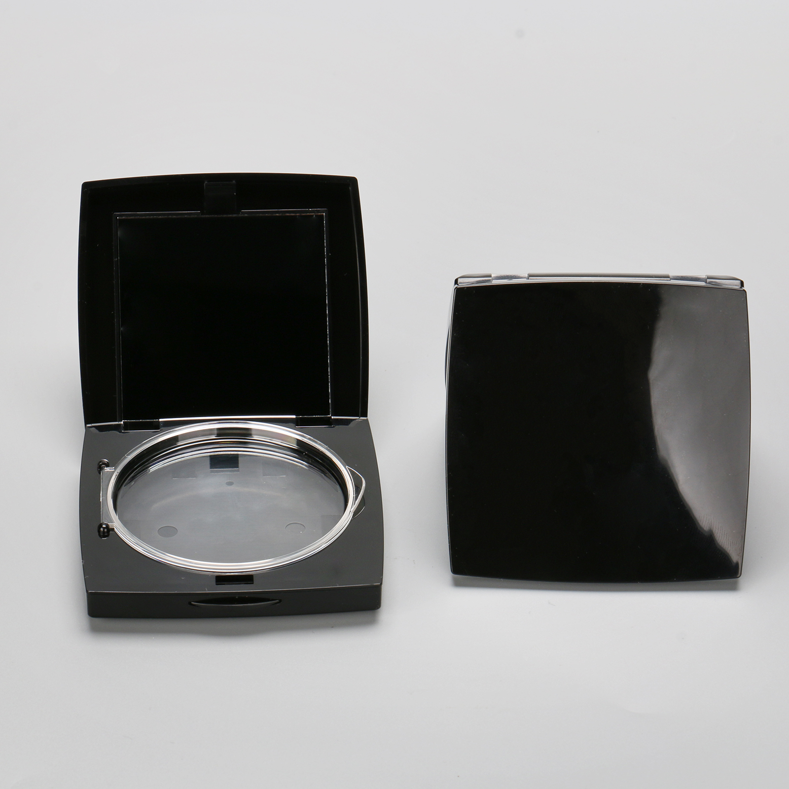 High End Plastic Powder Compact Case ABS Odm Black Color from China ...