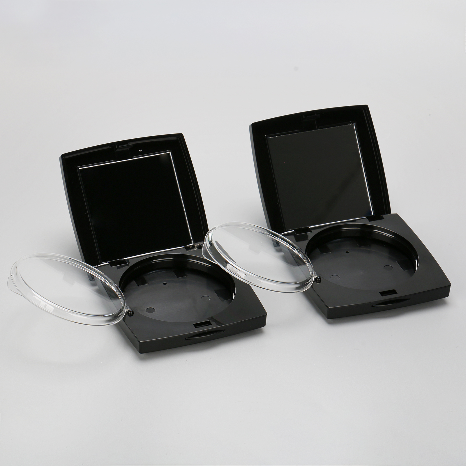 High End Plastic Powder Compact Case ABS Odm Black Color from China ...